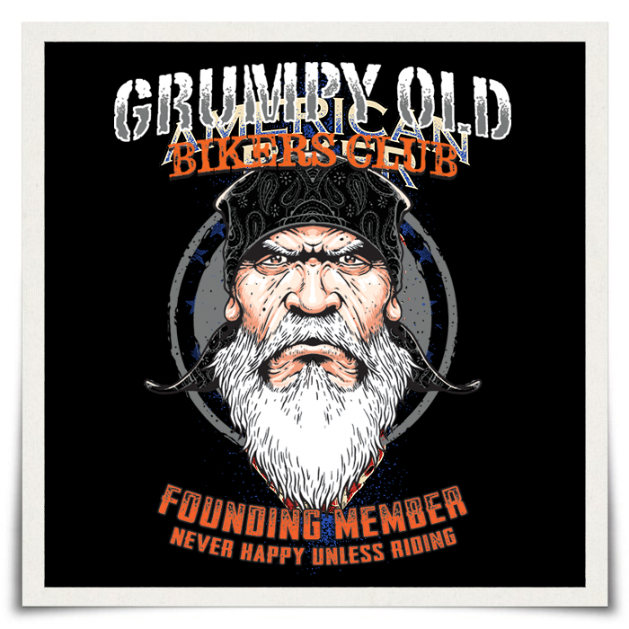 Grumpy Old Biker Decal