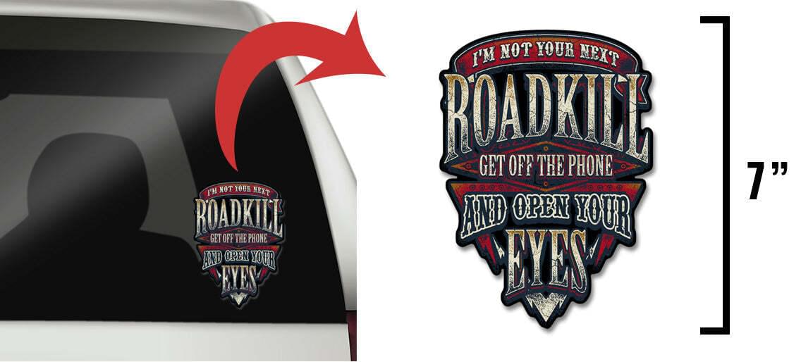 7 inch Roadkill Decal